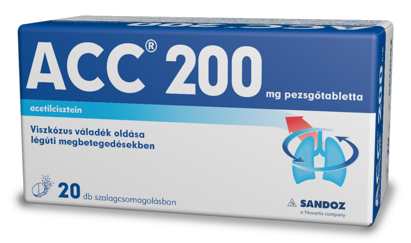 ACC 200 mg pezsgőtabletta tasakban 20x | Pharmy Online Patika