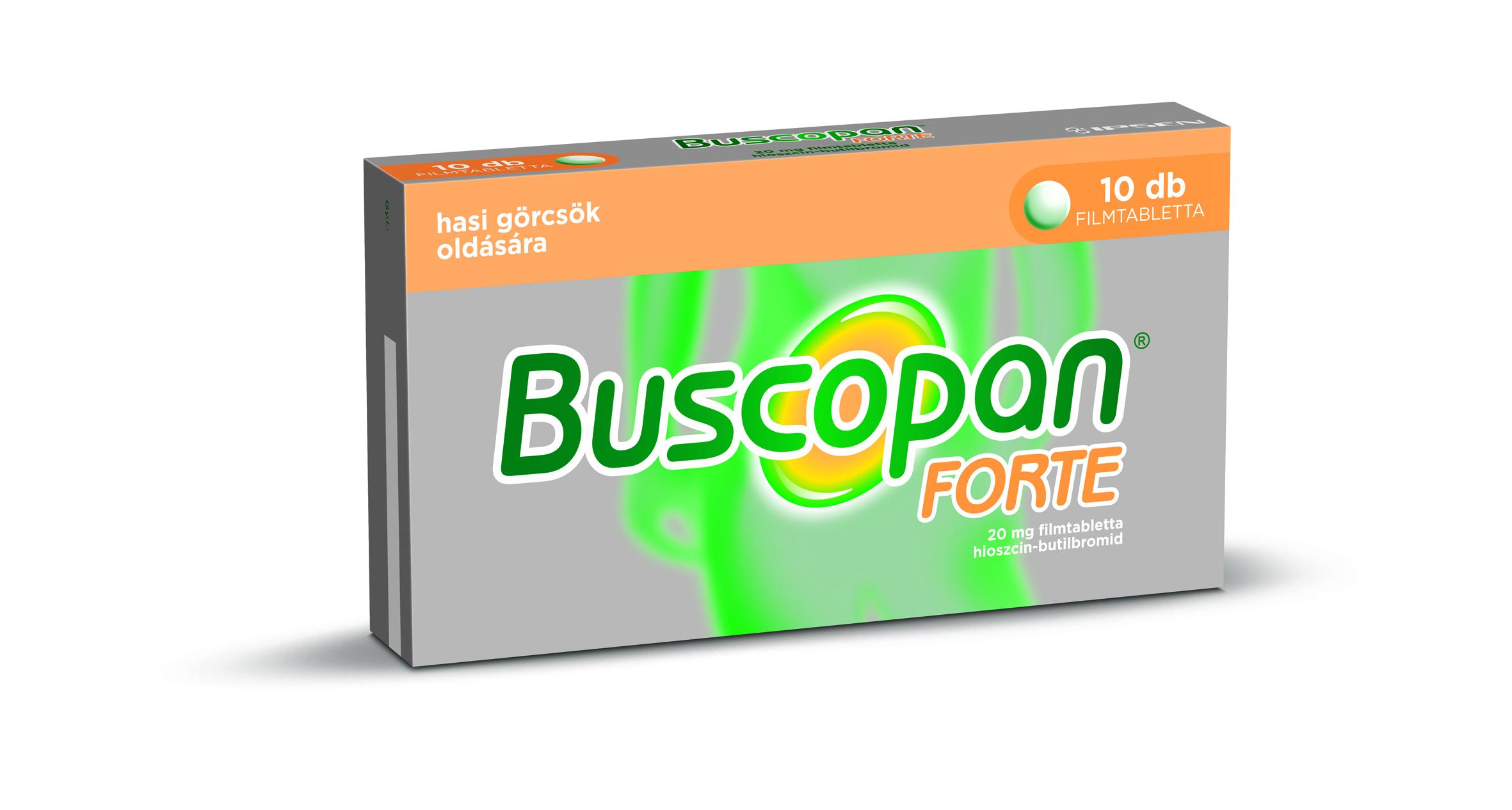 Buscopan Forte 20 mg filmtabletta 10x | Pharmy Online Patika