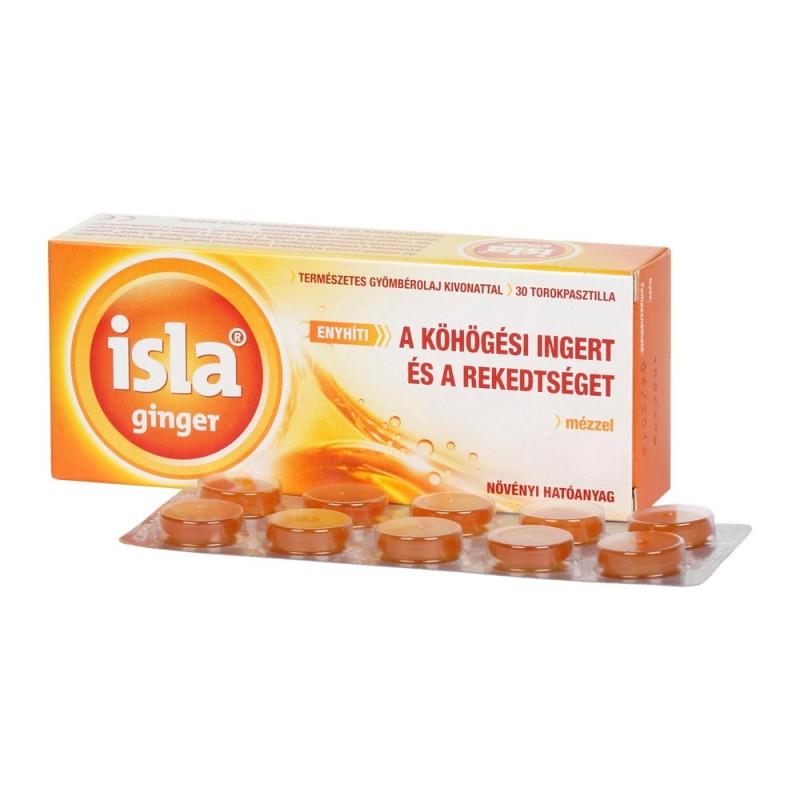 Isla-Ginger torokpasztilla 30x | Pharmy Online Patika